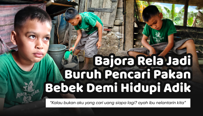 Ditelantarkan Orang Tua, Bajora Berjuang Hidupi Adiknya Sendirian - Donasi Online