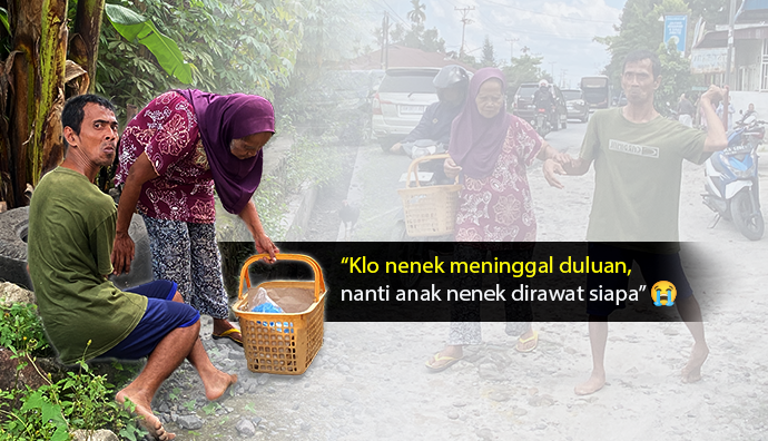 Kisah Nenek 70 Tahun Hidupi Anak Difabel Dengan Berjualan Kue Keliling - Donasi Online