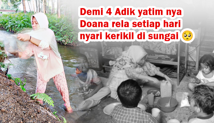 Jadi Pencari Batu Kerikil, Doana Berjuang Hidupi 4 Adik Yatimnya ...