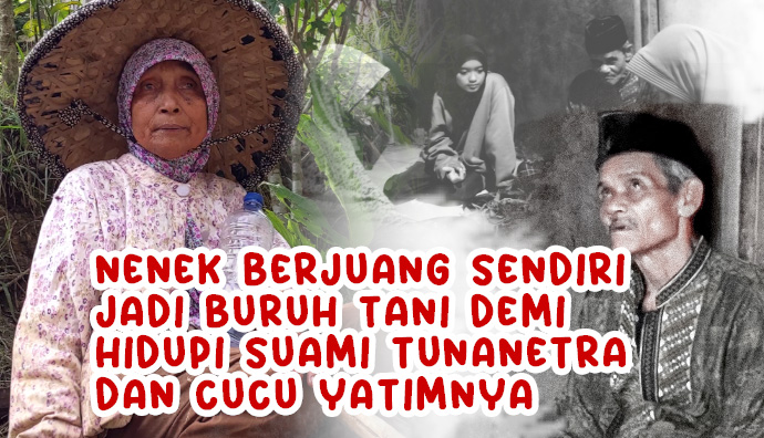 Pilu! Nenek Ini Jadi Buruh Tani Demi Hidupi Suami Tunanetra dan Cucu Yatimnya - Donasi Online